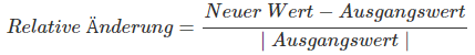 Relative Änderung, Rechner